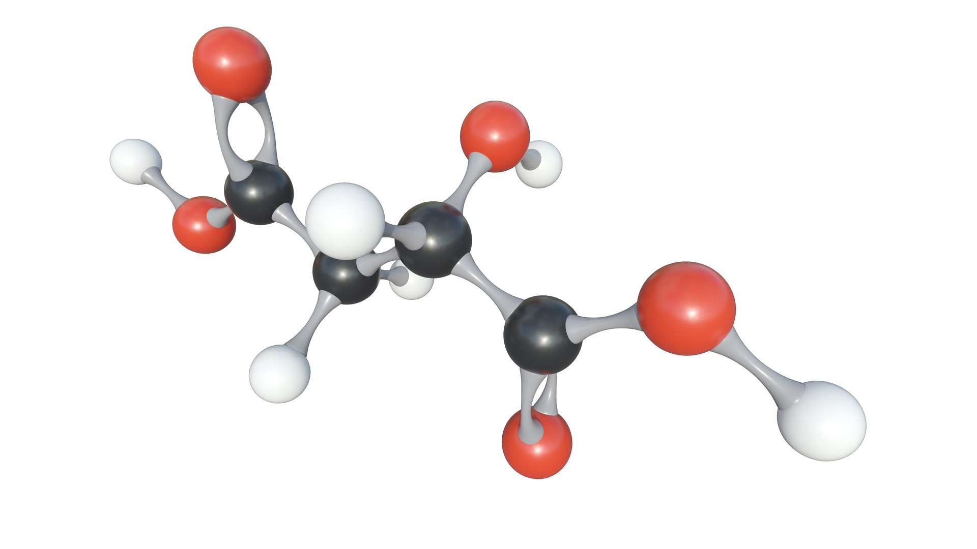 Malic Acid Molecule With PBR 4K 8K 3D Model - TurboSquid 1944510