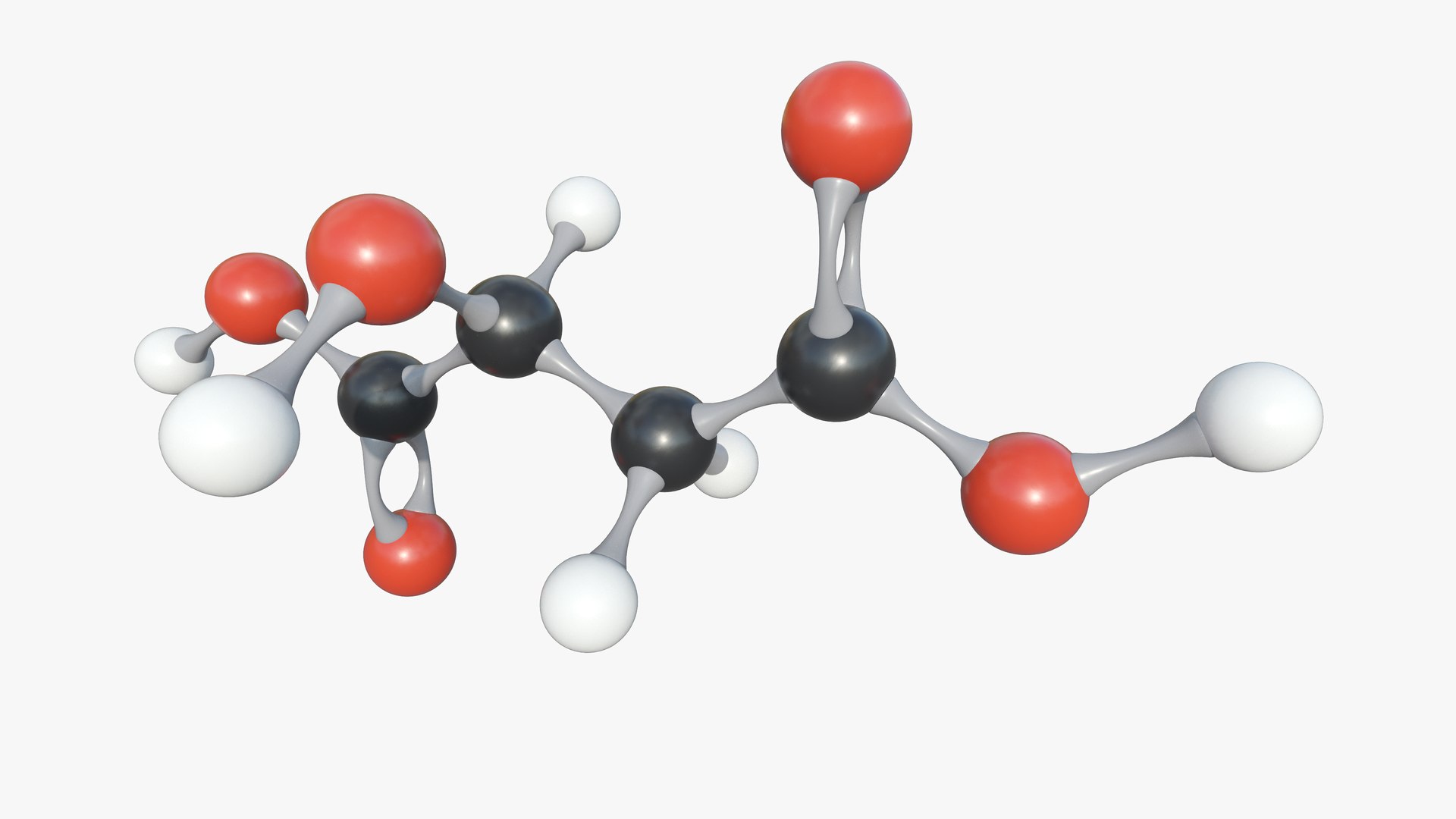 Malic Acid Molecule With PBR 4K 8K 3D Model - TurboSquid 1944510