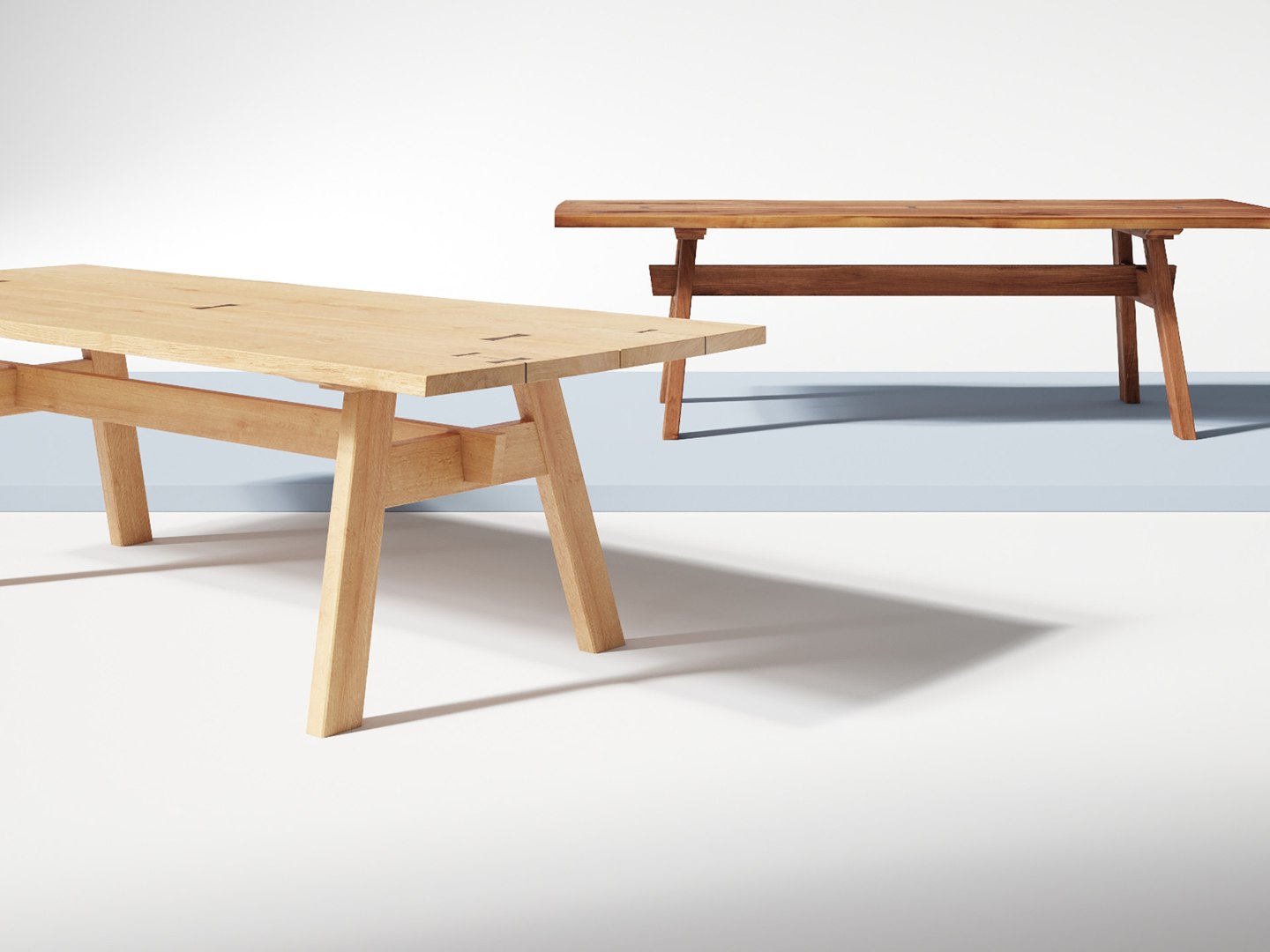 Ippongi Table With Yagura Legs Model - TurboSquid 2186267