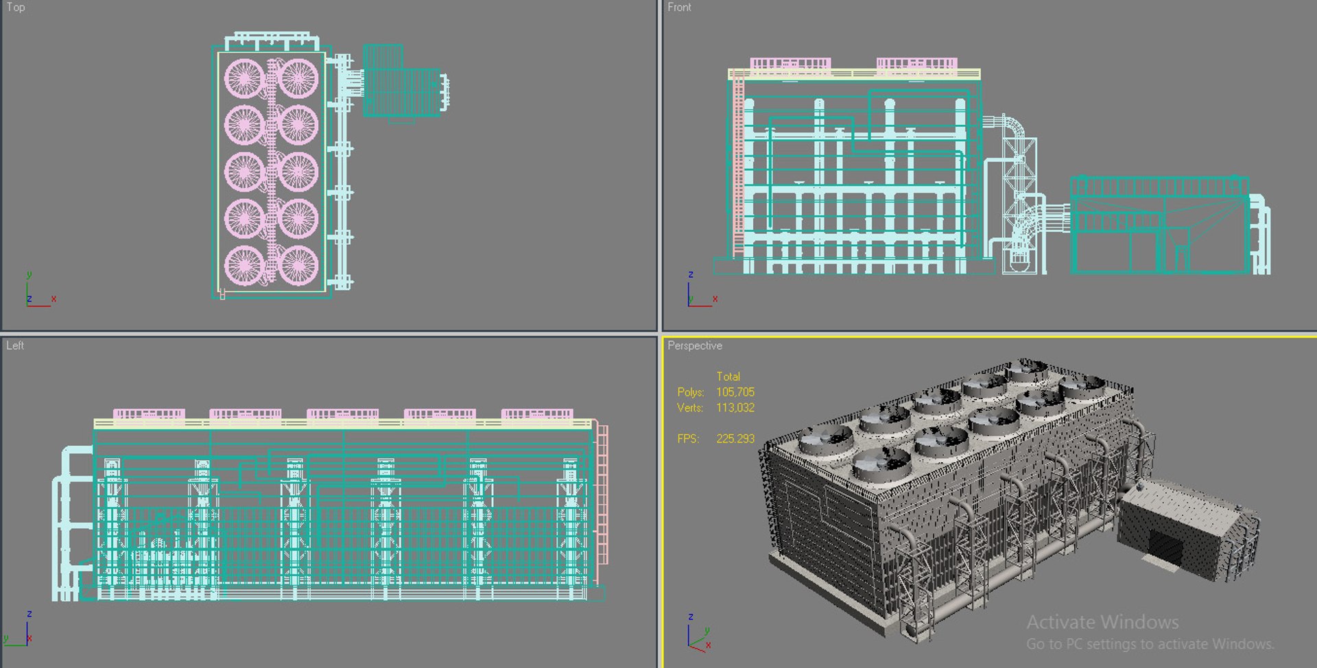 3D Gas Plant Equipment Model - TurboSquid 1216621