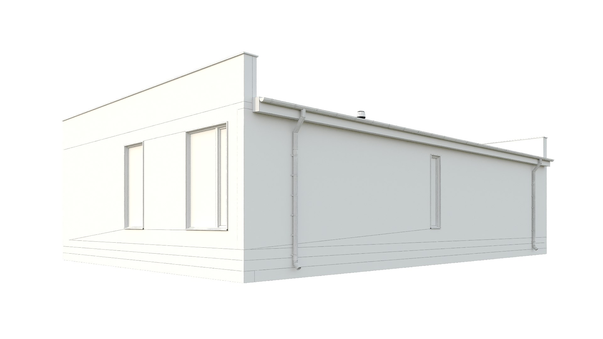 Simple Modular House 3 3D Model - TurboSquid 1882901