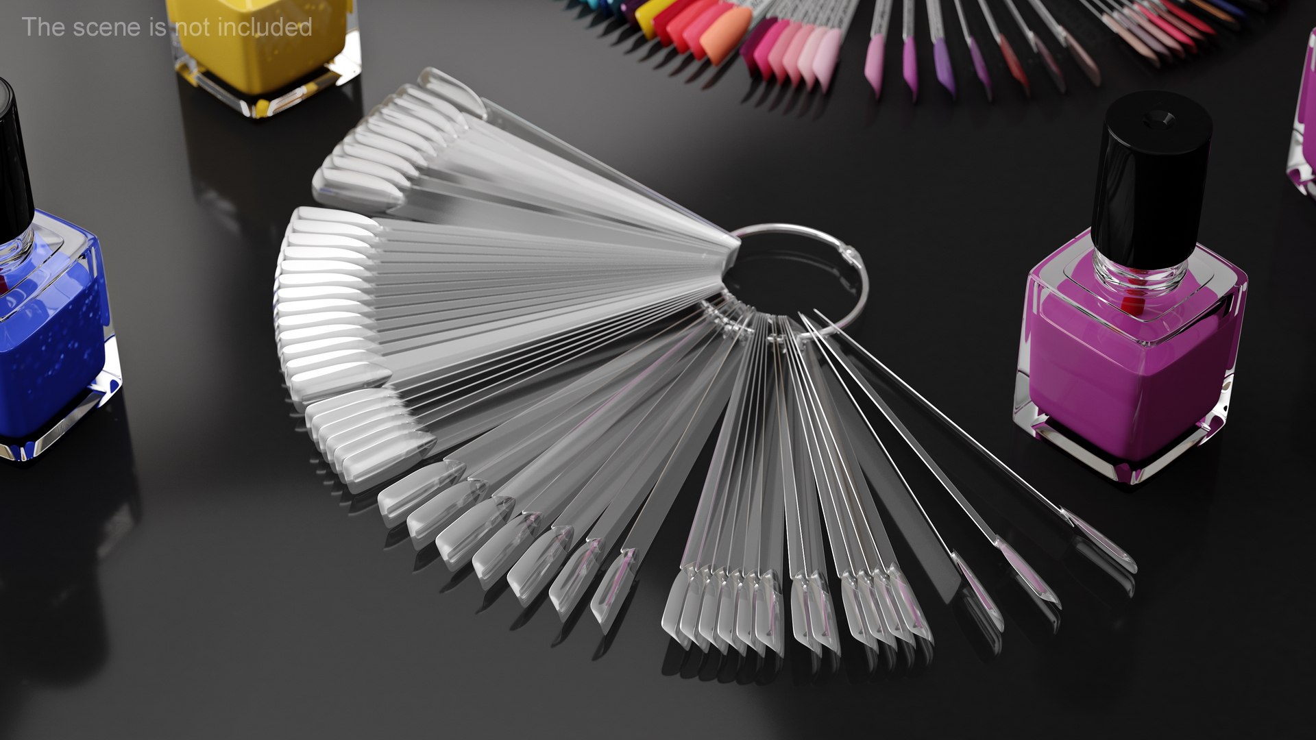 3D Fan Nail Display Palette Model - TurboSquid 1970901