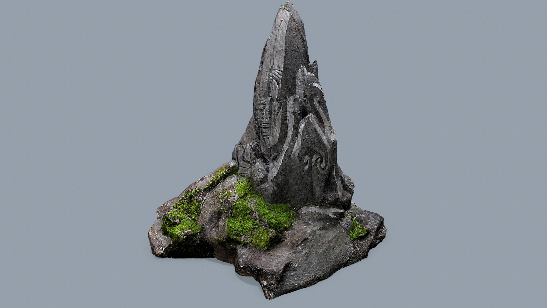 3D Mossy Rocks - TurboSquid 2215847