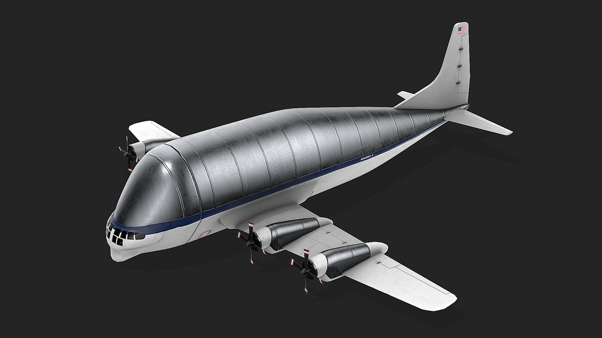 3D Model Cargo Airplane - TurboSquid 2139509