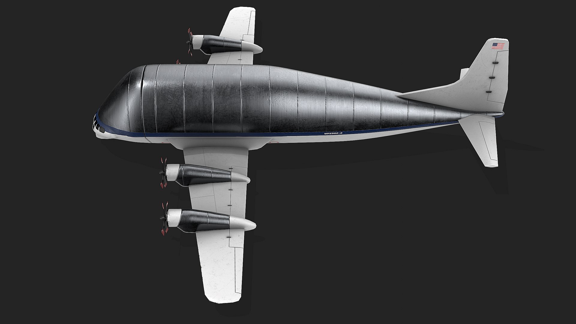 3D Model Cargo Airplane - TurboSquid 2139509