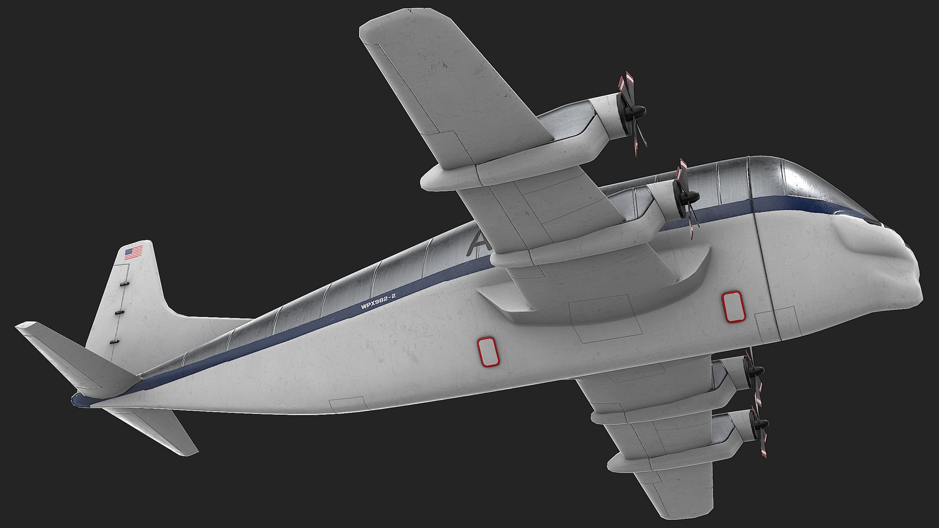 3D Model Cargo Airplane - TurboSquid 2139509