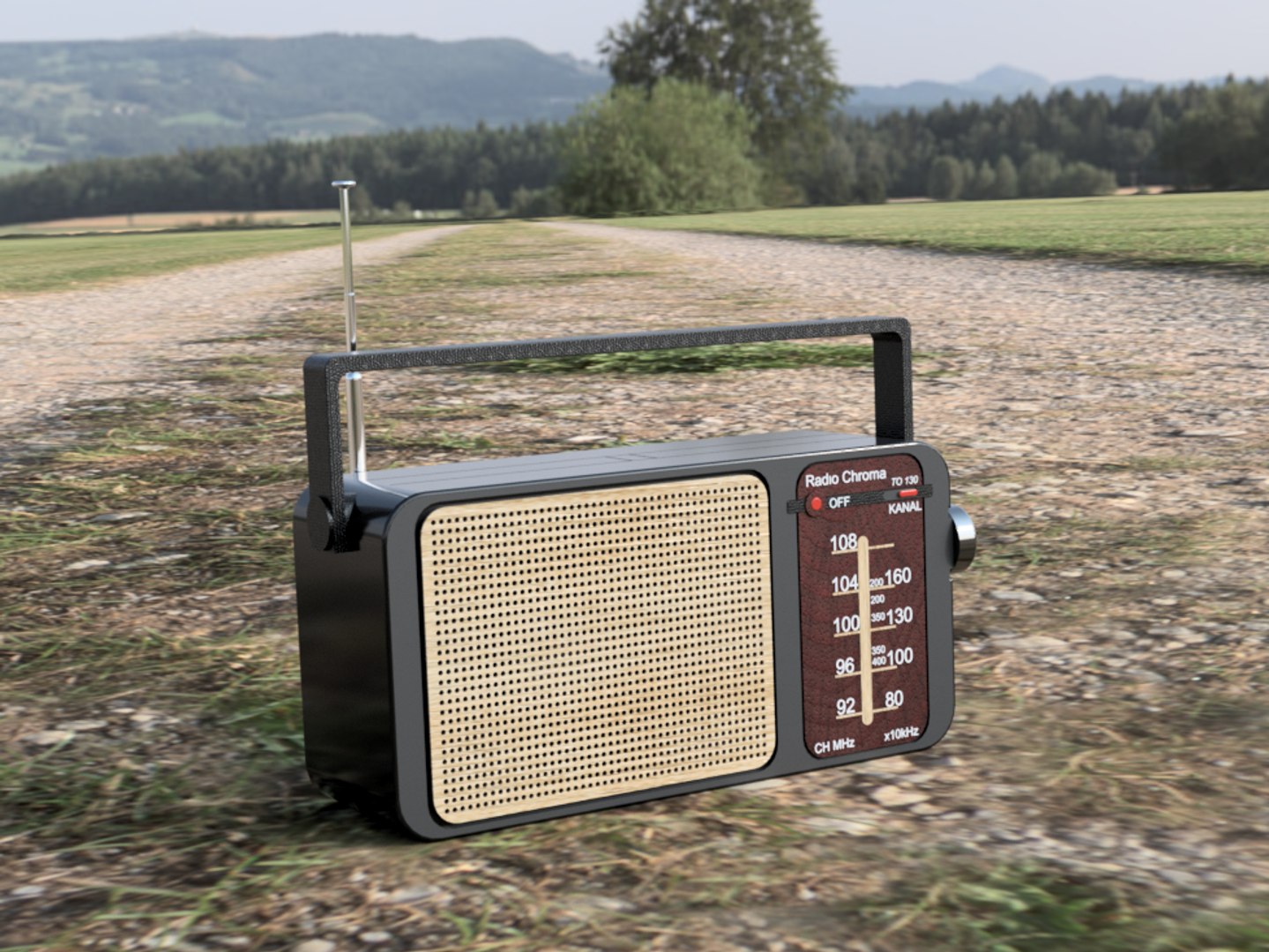 Free Old Retro Radio Model - TurboSquid 1470065