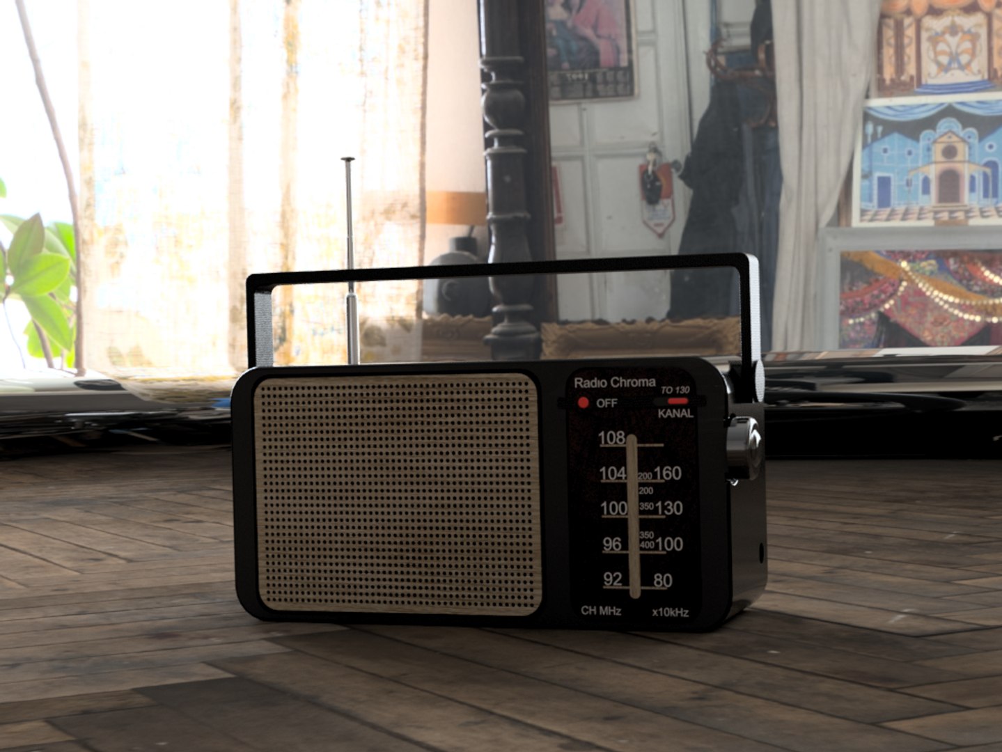 Free Old Retro Radio Model - TurboSquid 1470065