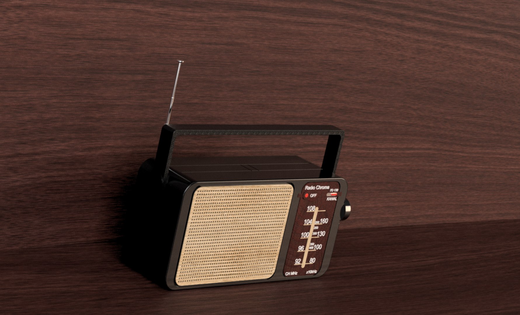 Free Old Retro Radio Model - TurboSquid 1470065