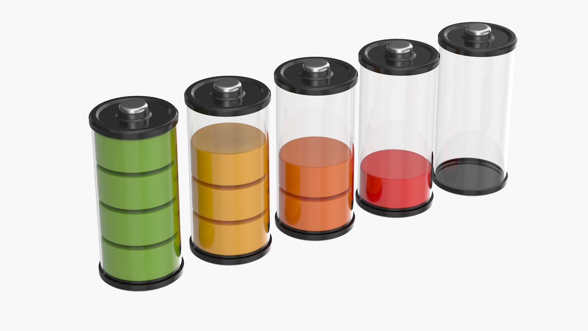 Battery Icon Set 1 Model - TurboSquid 1509614