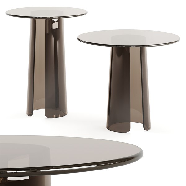 modelo 3d Poliform Orbit Glass Coffee Table - TurboSquid 1901229