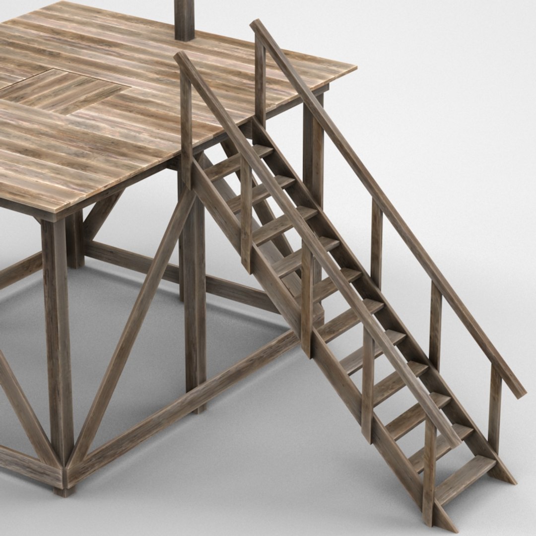 3d Medieval Gallows Model