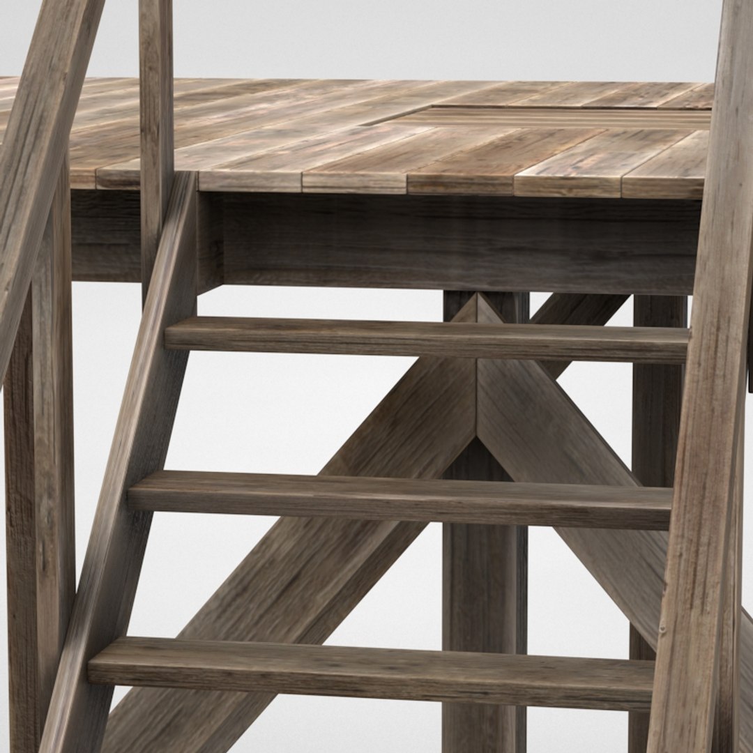 3d Medieval Gallows Model