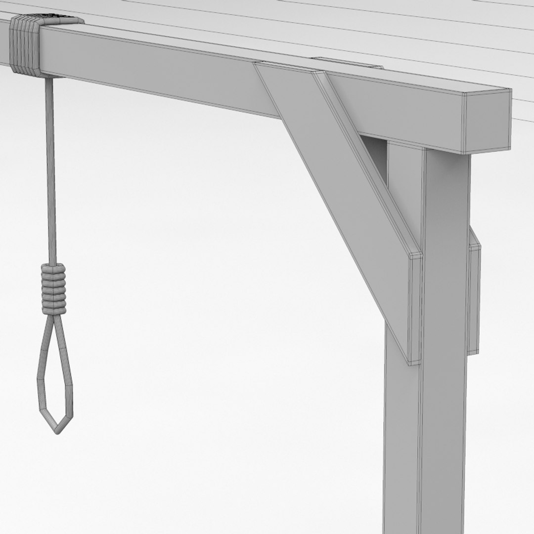 3d Medieval Gallows Model