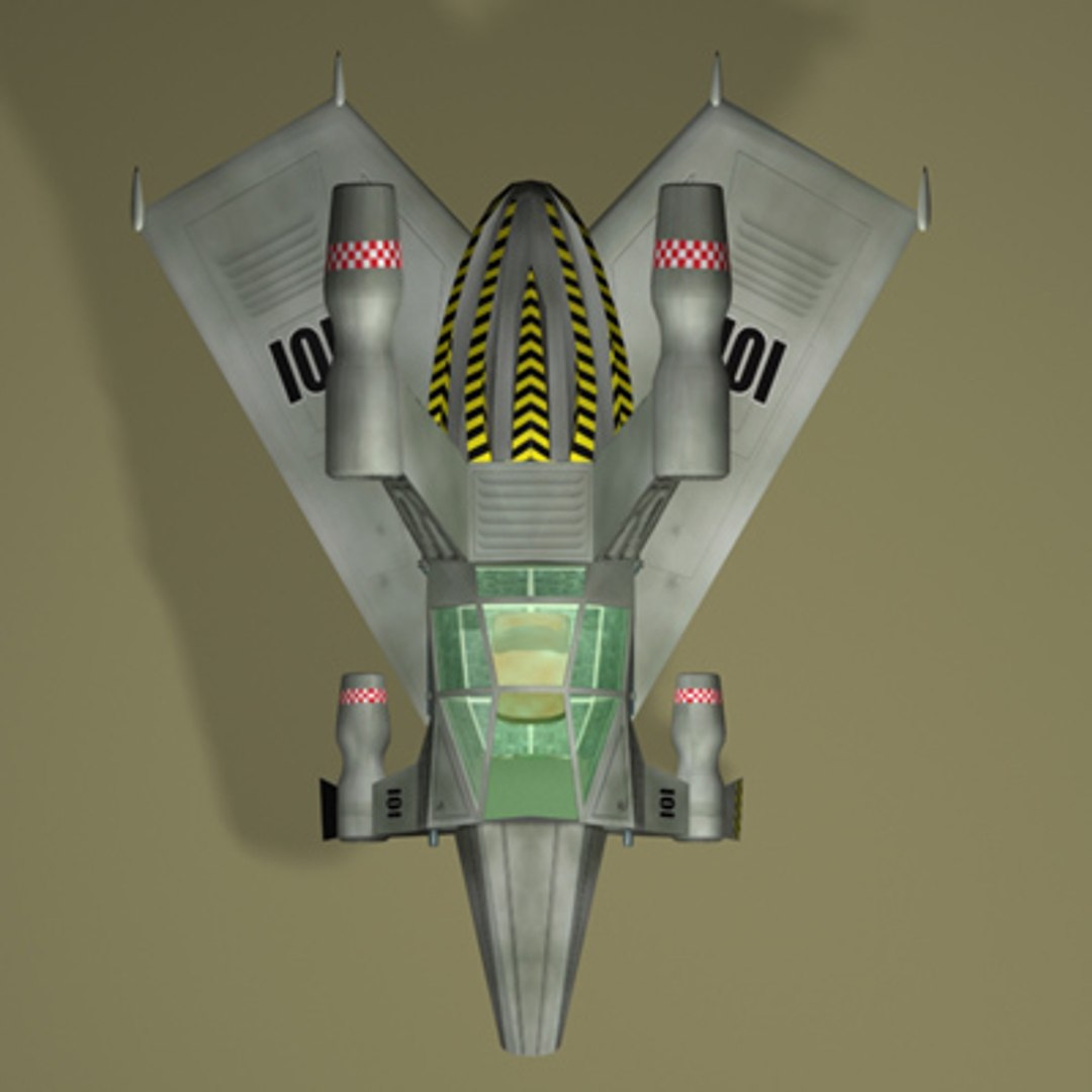 starfighter futuristic fighter 3d model