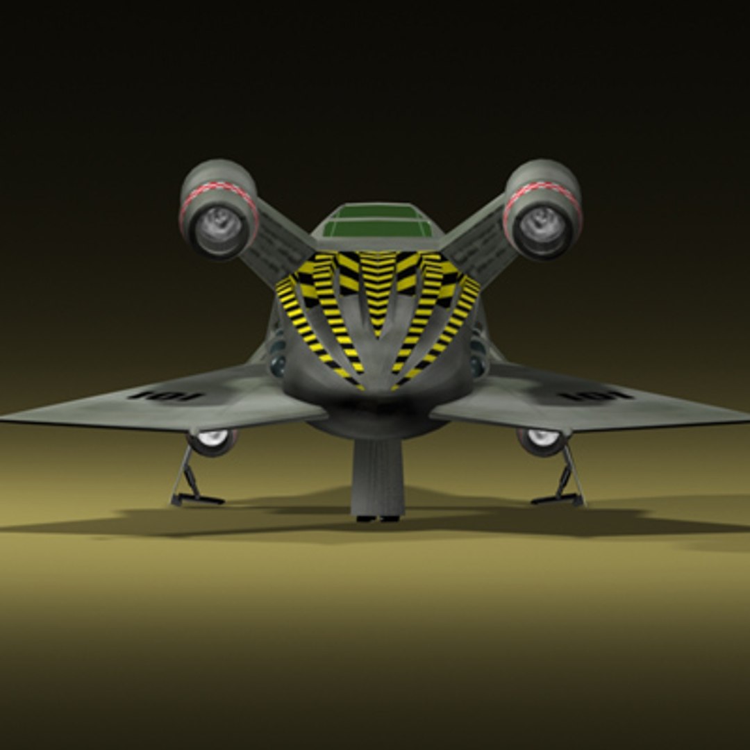 starfighter futuristic fighter 3d model