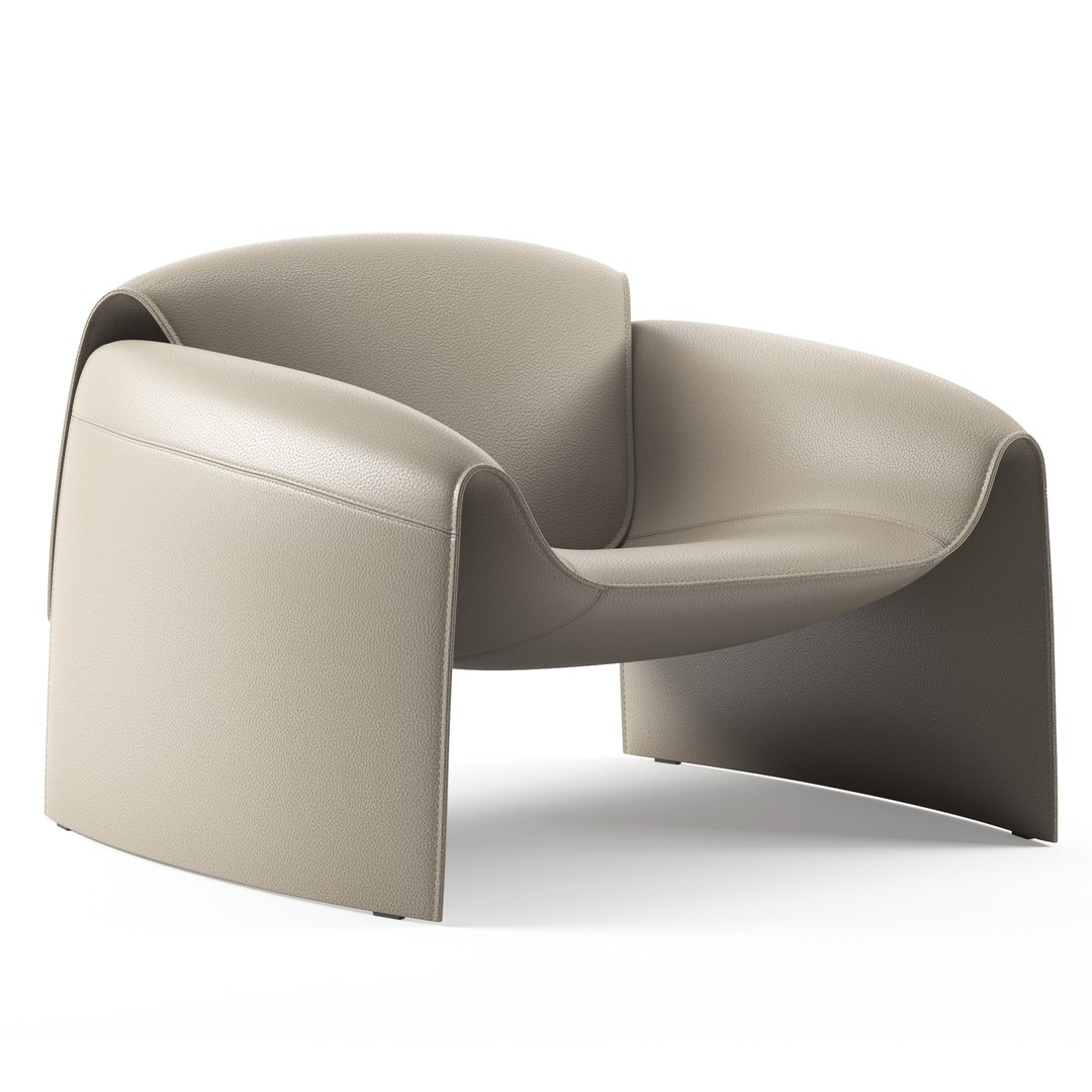 3D Model Le Club Armchair By Poliform - TurboSquid 1746021