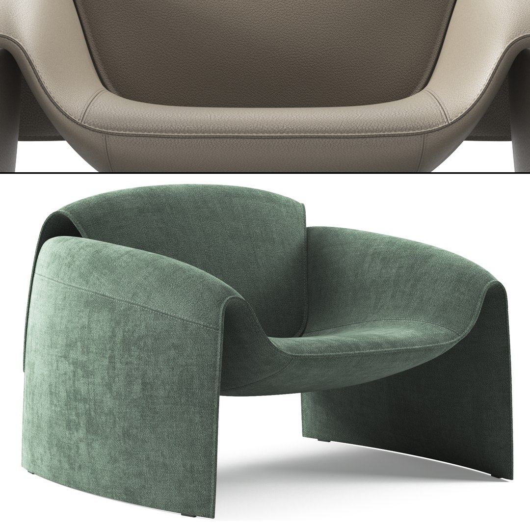 3D Model Le Club Armchair By Poliform - TurboSquid 1746021
