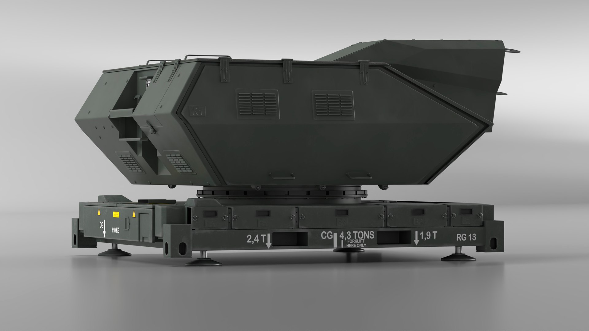 Skynex Laser Air Defense System Green 3D Model - TurboSquid 2201922