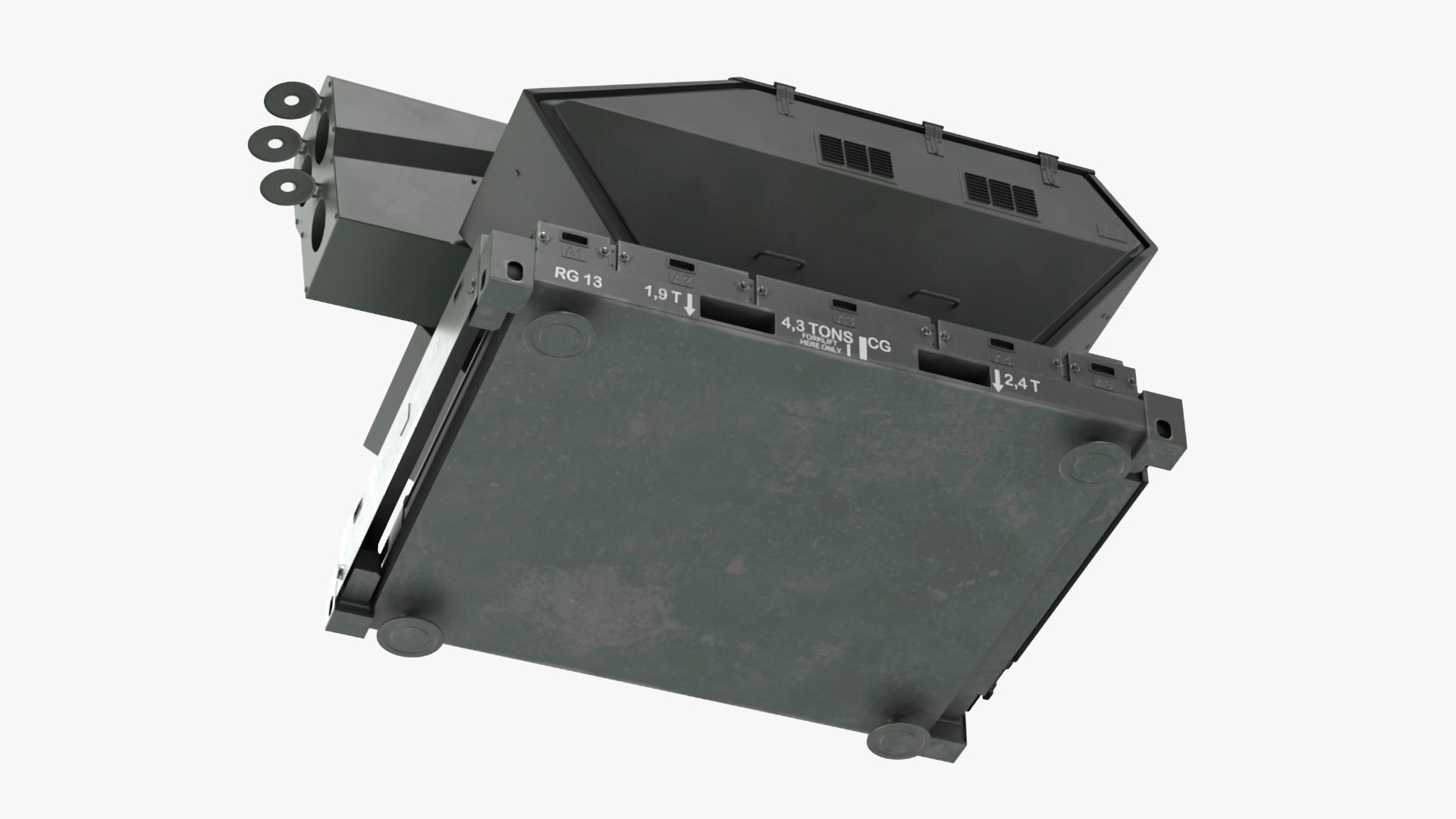Skynex Laser Air Defense System Green 3D Model - TurboSquid 2201922