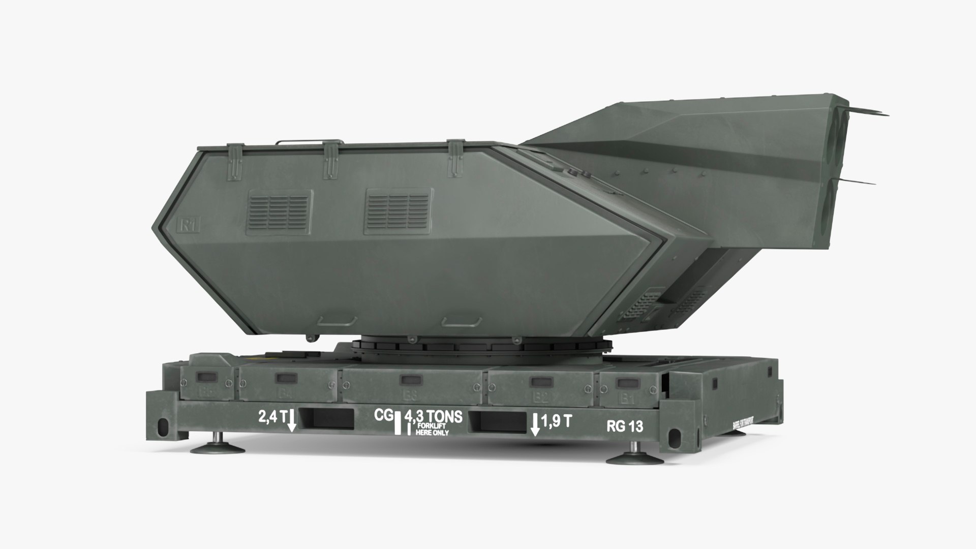 Skynex Laser Air Defense System Green 3D Model - TurboSquid 2201922