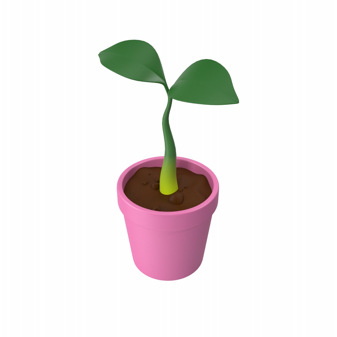 Sprout Cartoon 3D Model - TurboSquid 2267976