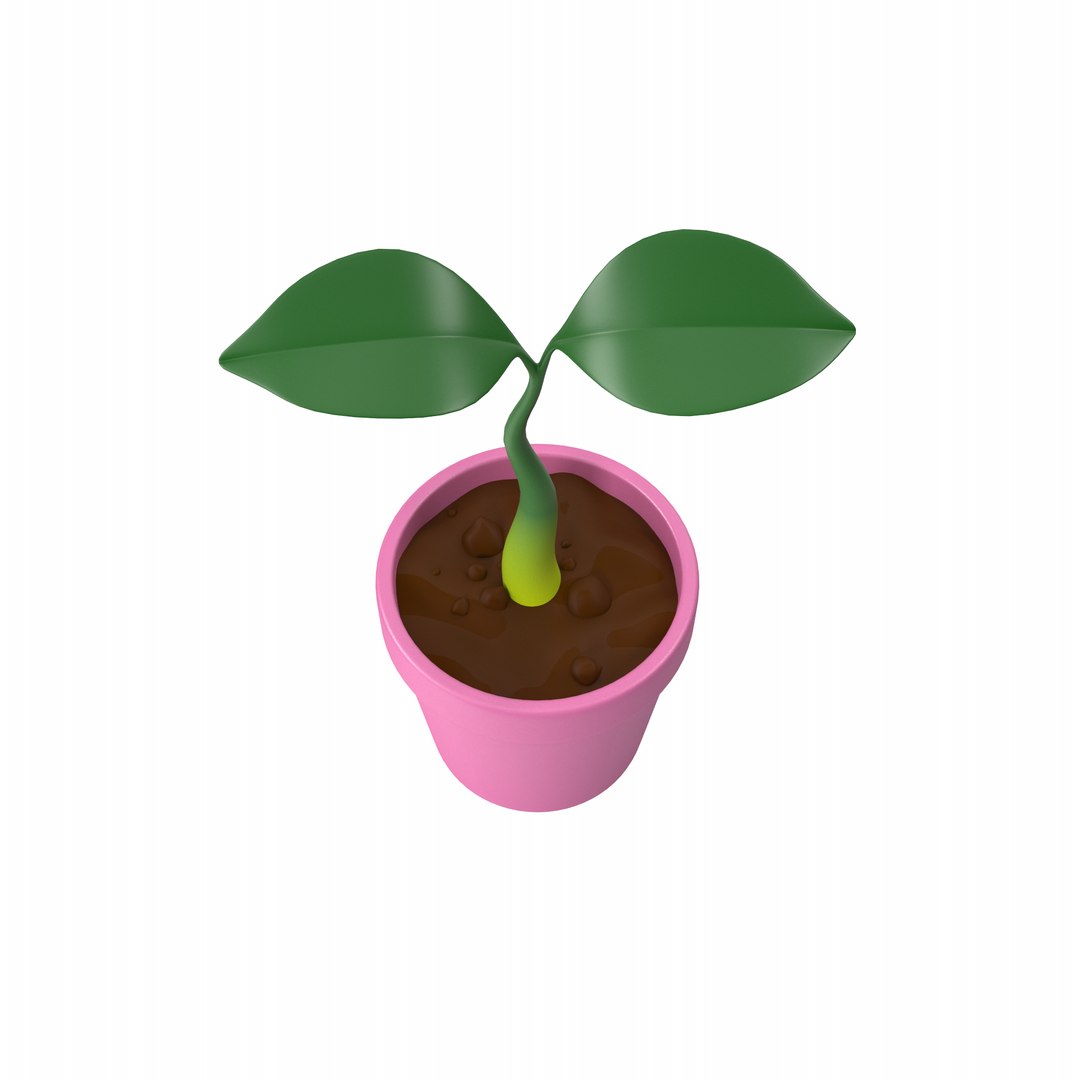 Sprout Cartoon 3D Model - TurboSquid 2267976