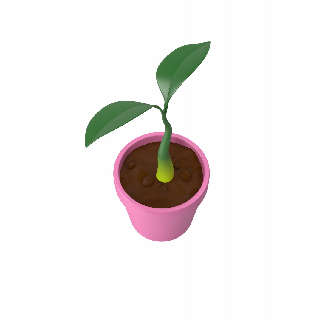 Sprout Cartoon 3D Model - TurboSquid 2267976