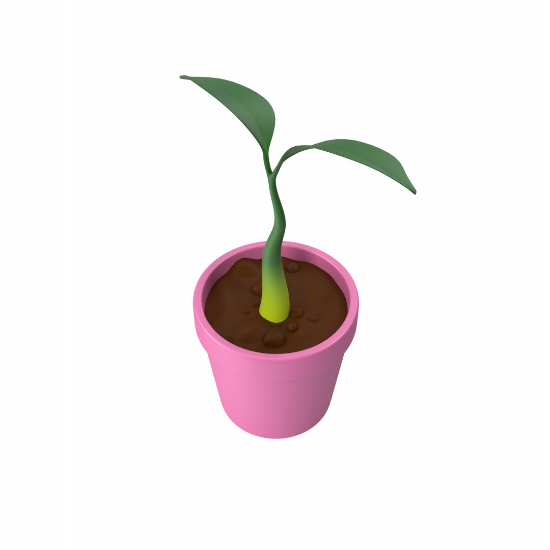 Sprout Cartoon 3D Model - TurboSquid 2267976