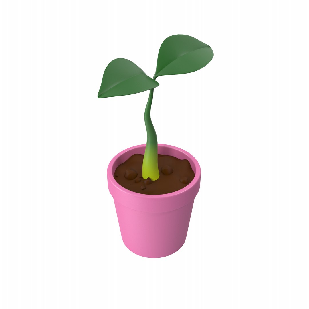 Sprout Cartoon 3D Model - TurboSquid 2267976