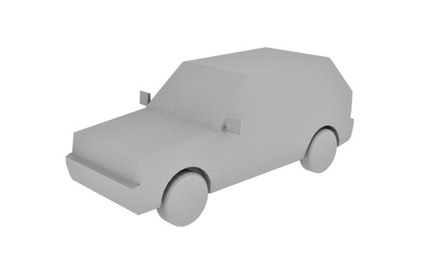 Cartoon Hatchback Car 2 Low Poly 3D model - TurboSquid 2037262