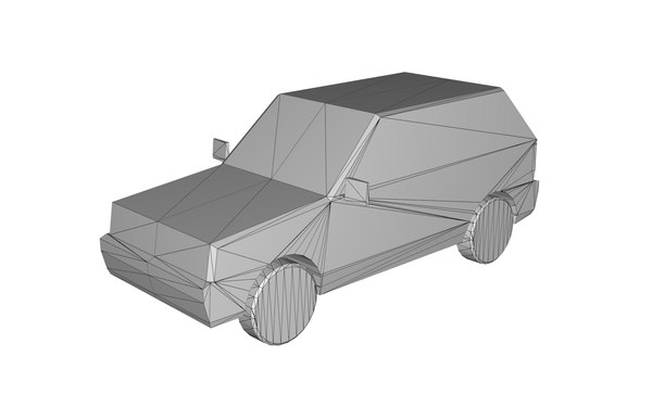 Cartoon Hatchback Car 2 Low Poly 3D model - TurboSquid 2037262