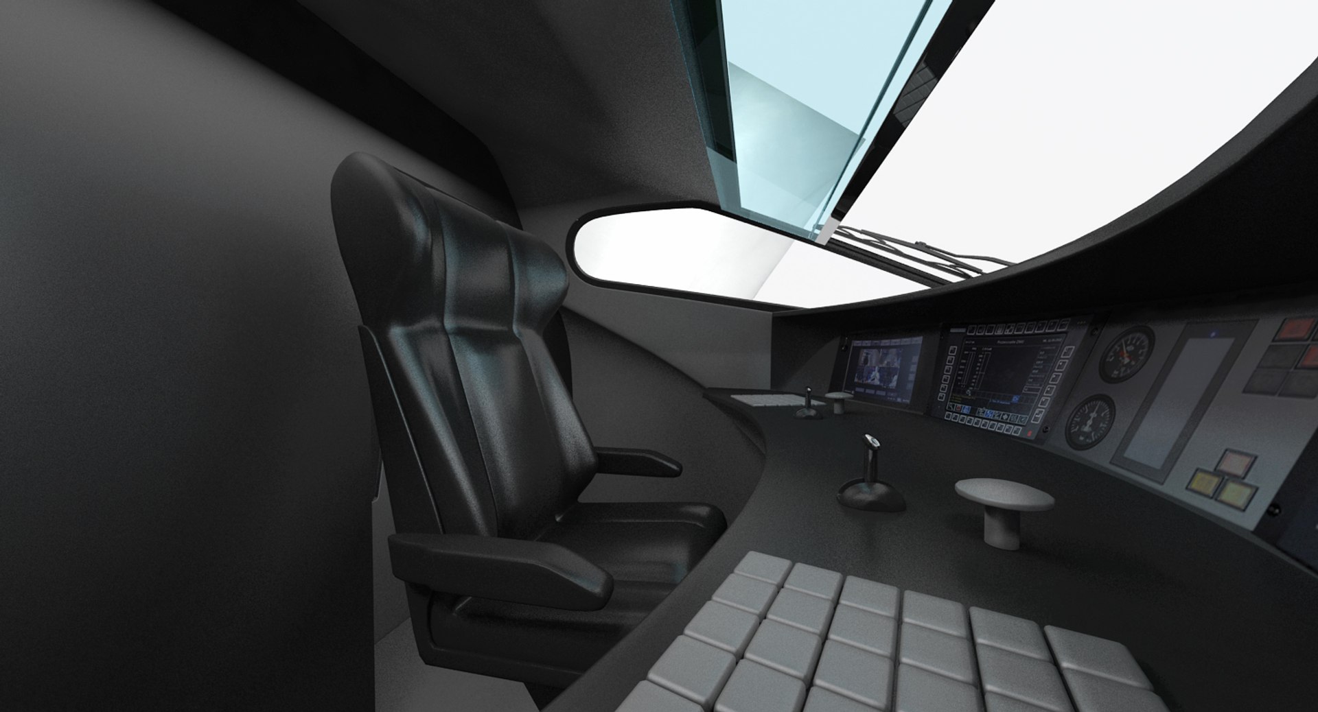 bullet train locomotive rail 3d model