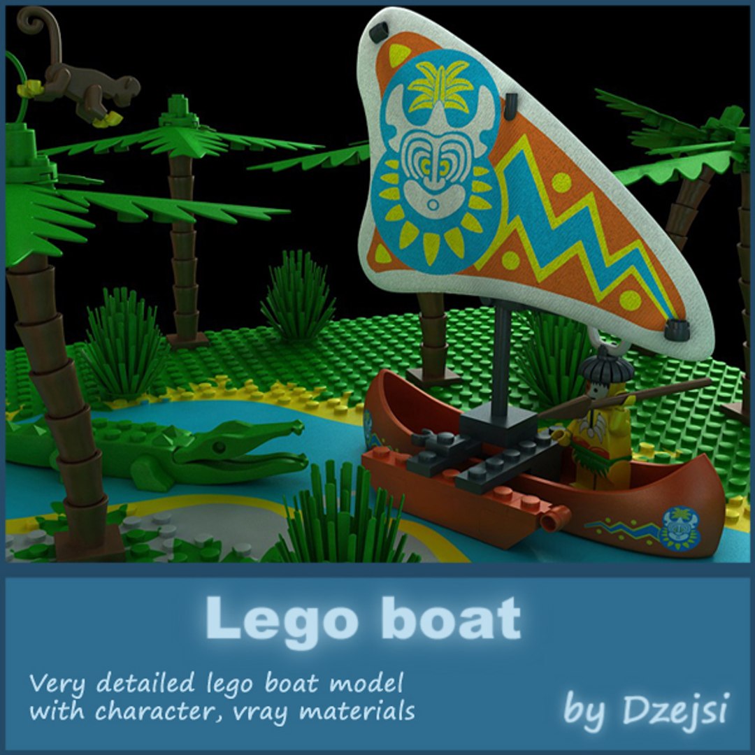 Maya Lego Boat