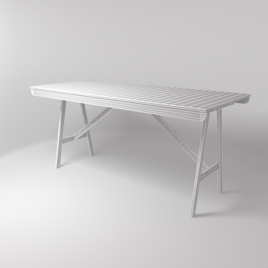 3D ikea falholmen outdoor table - TurboSquid 1298576
