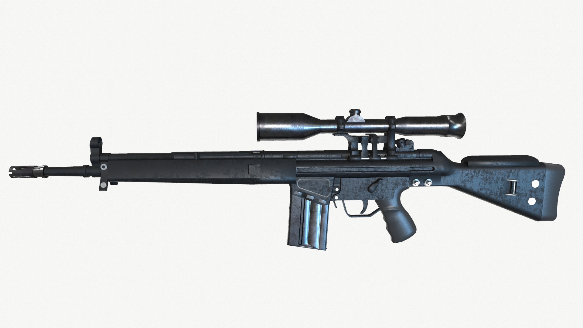 G3SG1 Sniper Rifle 3D Model - TurboSquid 2051730