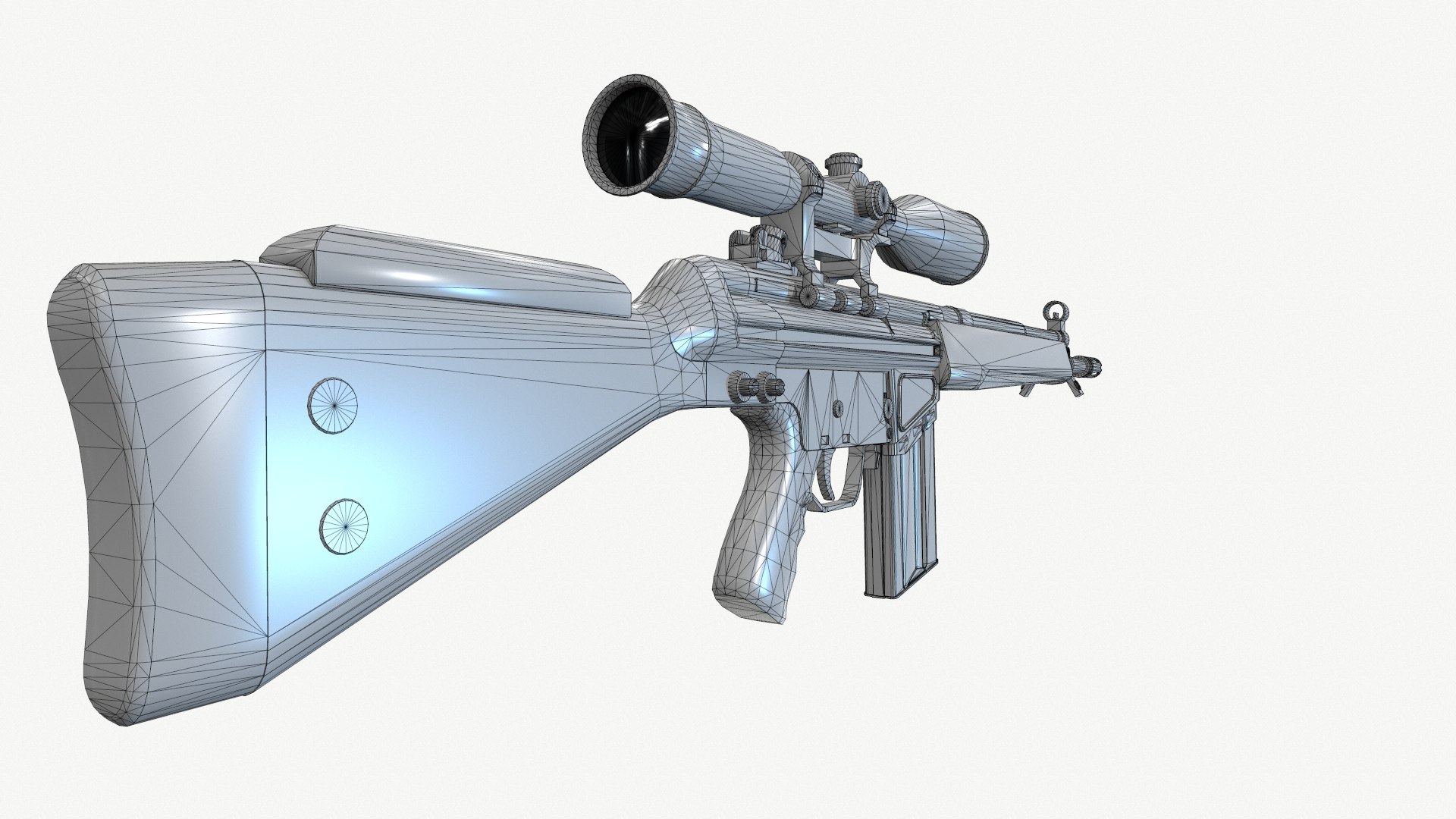 G3SG1 Sniper Rifle 3D Model - TurboSquid 2051730