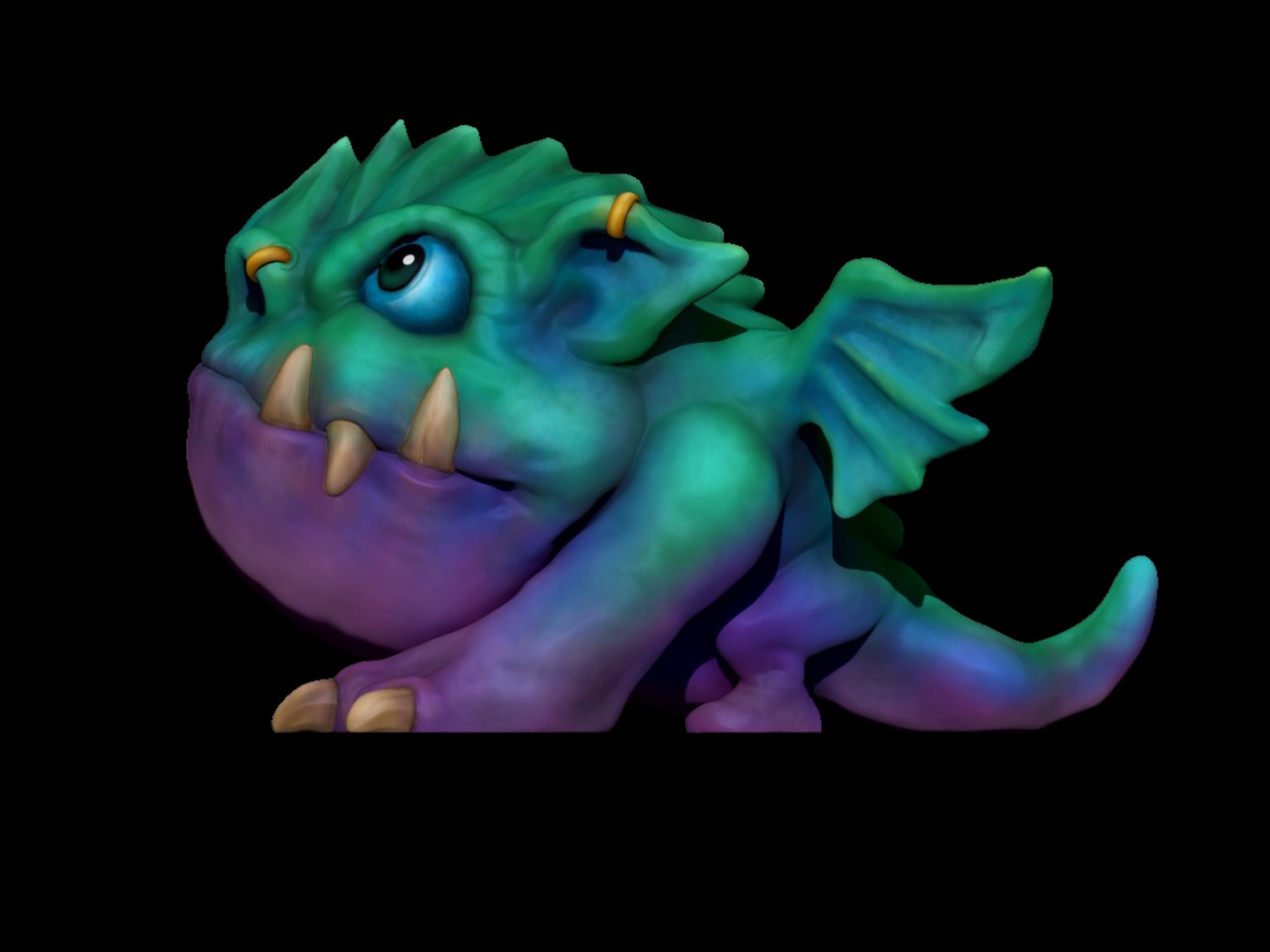 3d Model Mini Dragon Print