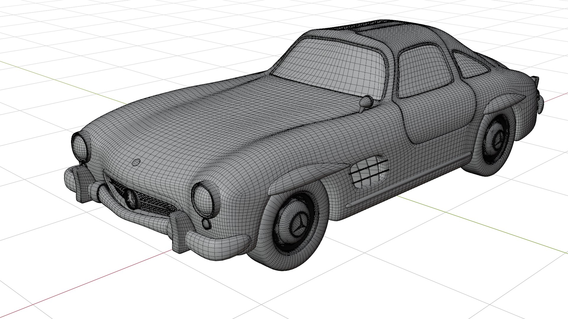 3D Model Mercedes-Benz W198 300SL - TurboSquid 2129645
