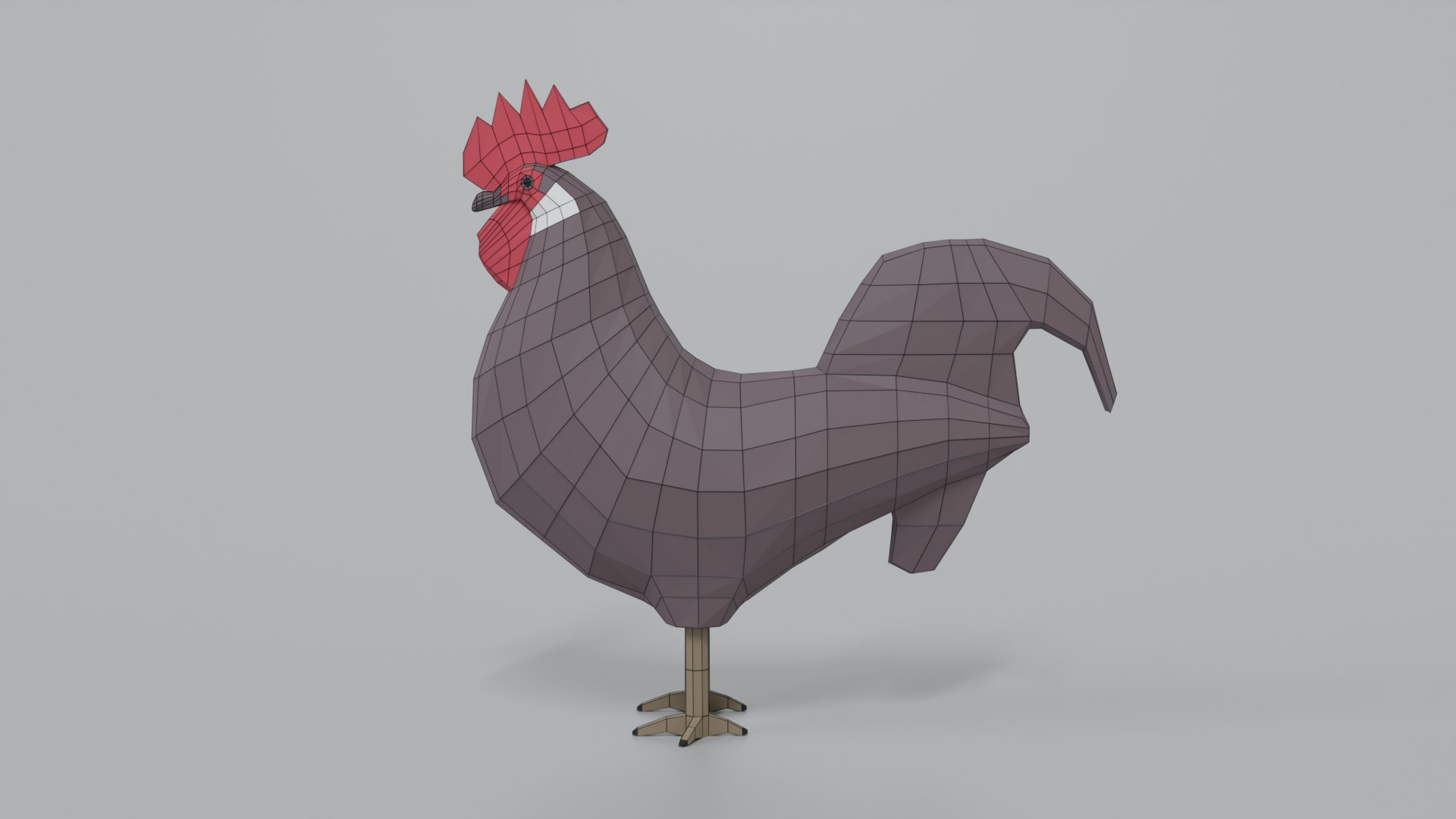 3D Model Rooster Blender - TurboSquid 1647331