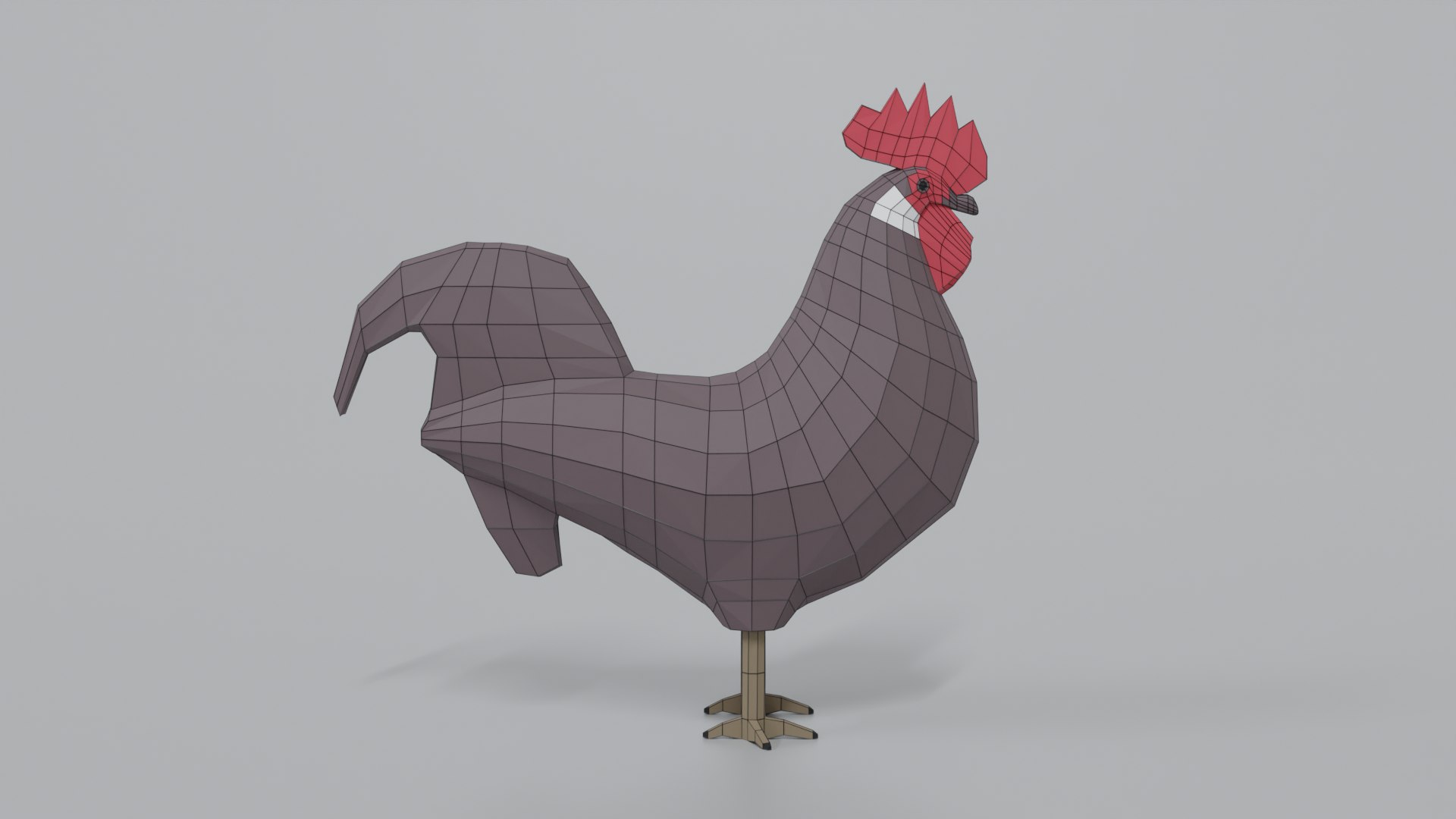 3D Model Rooster Blender - TurboSquid 1647331