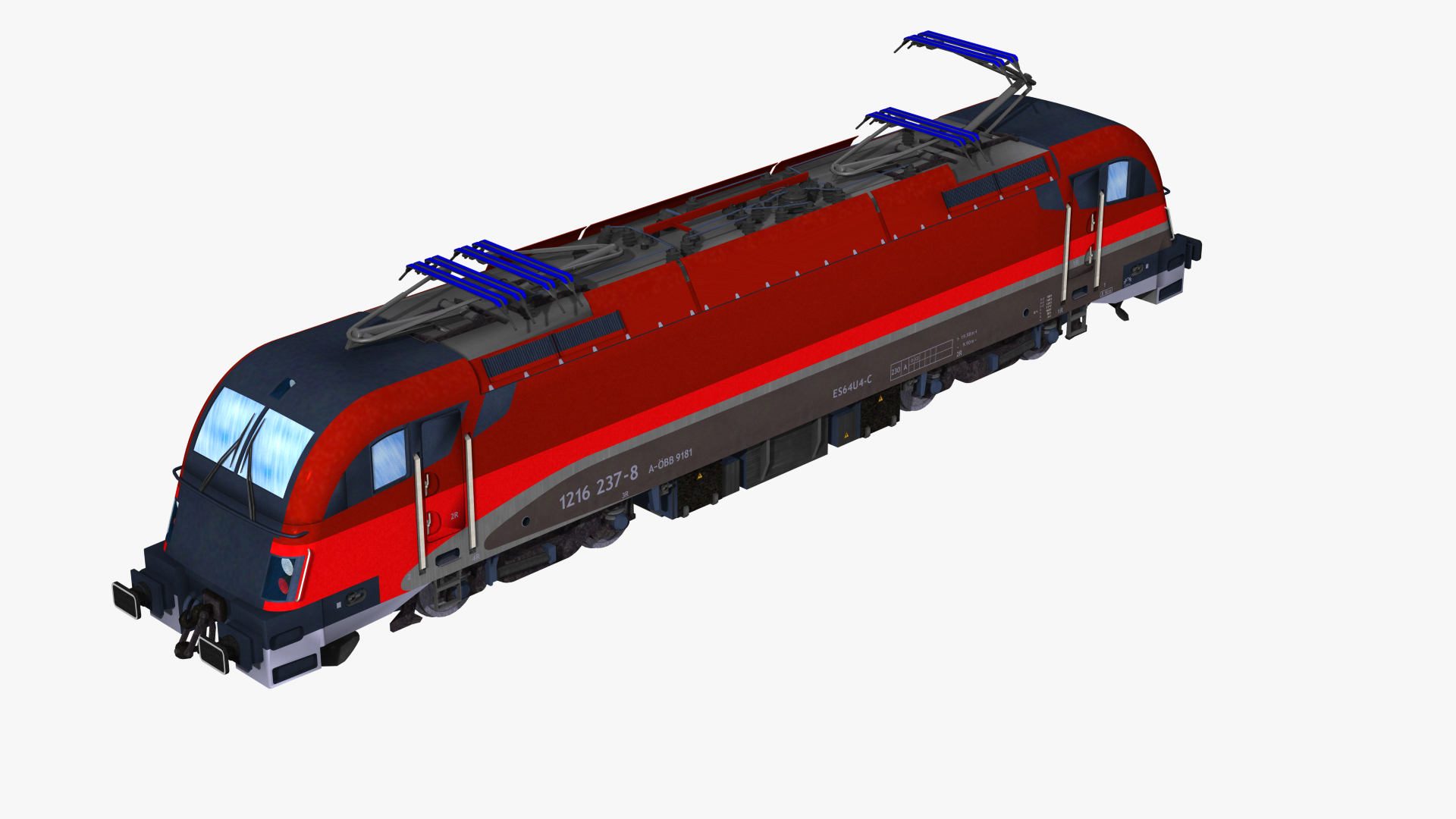 Oebb Taurus Class 1216 Es64u4 Electric Locomotive Model - TurboSquid ...