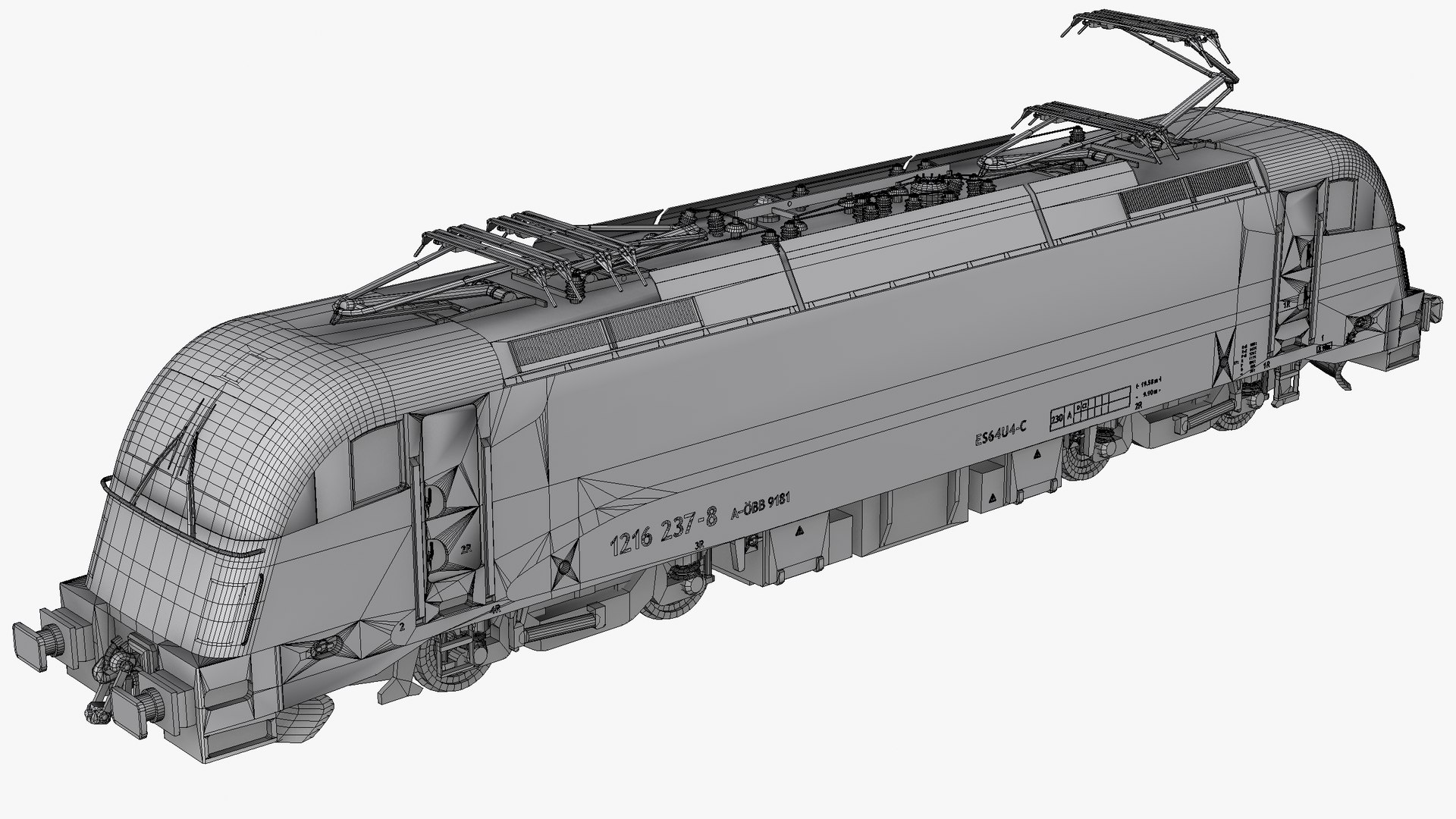 Oebb Taurus Class 1216 Es64u4 Electric Locomotive Model - TurboSquid ...