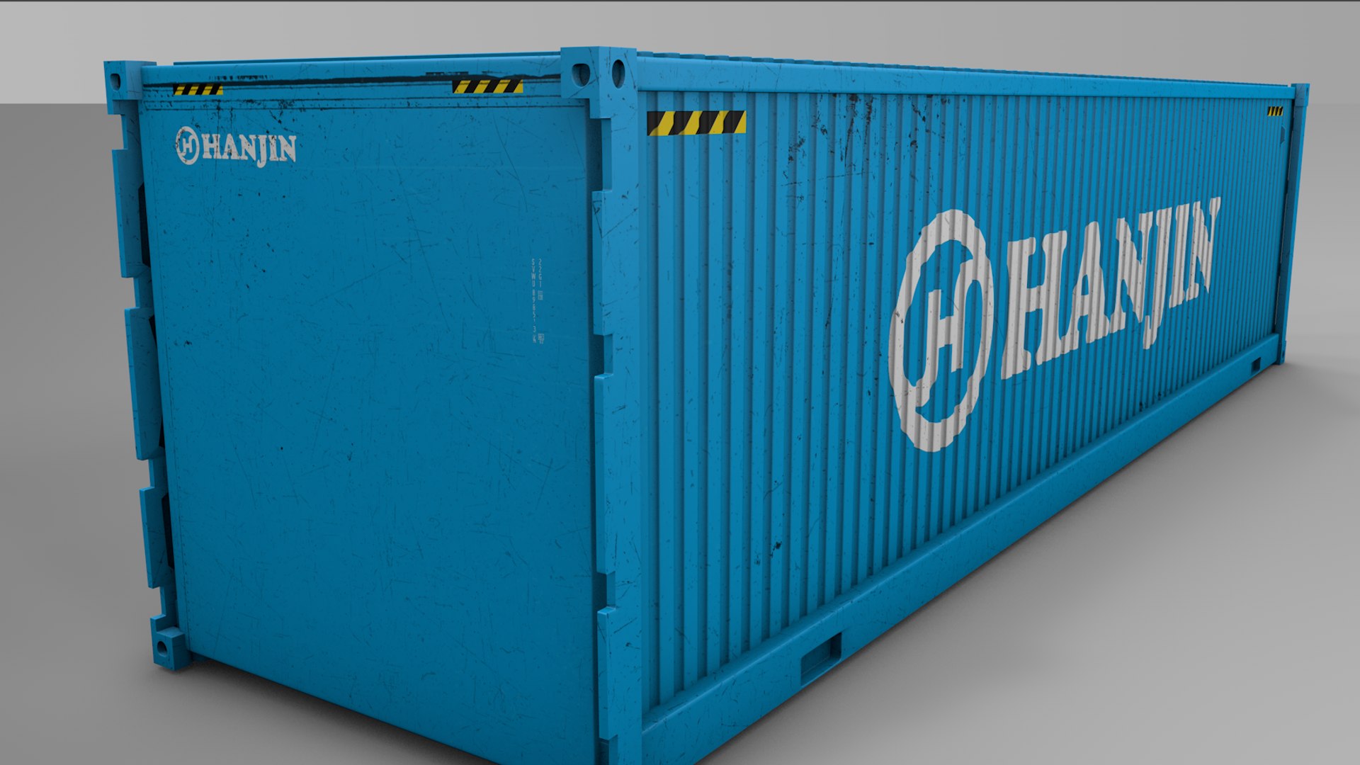 Hanjin Cargo Container L725 3D - TurboSquid 1563504