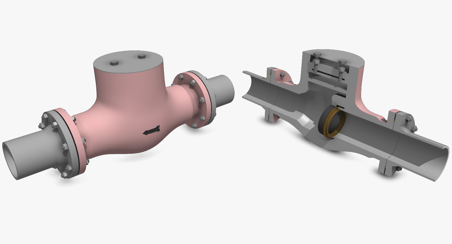 Non-return Valve 3d Model