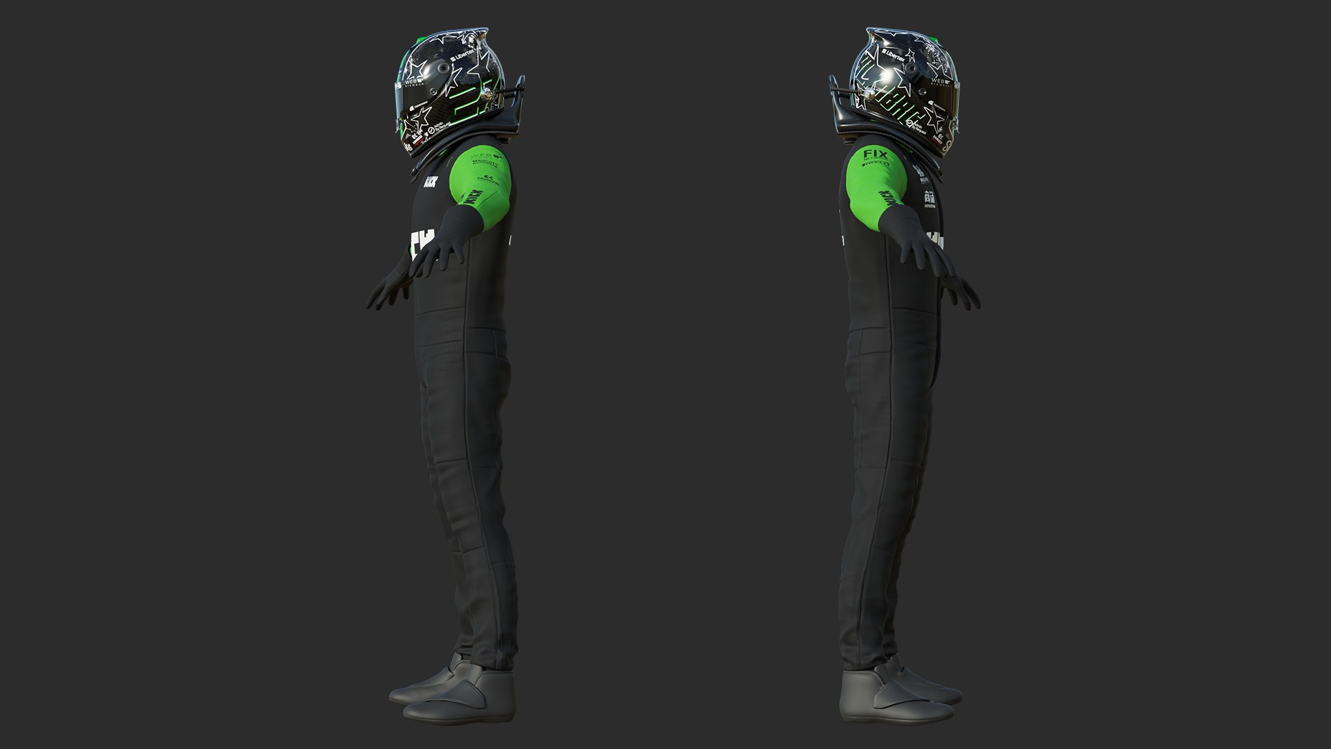 3D F1 Sauber Racing Suit 2025 Model - TurboSquid 2383737