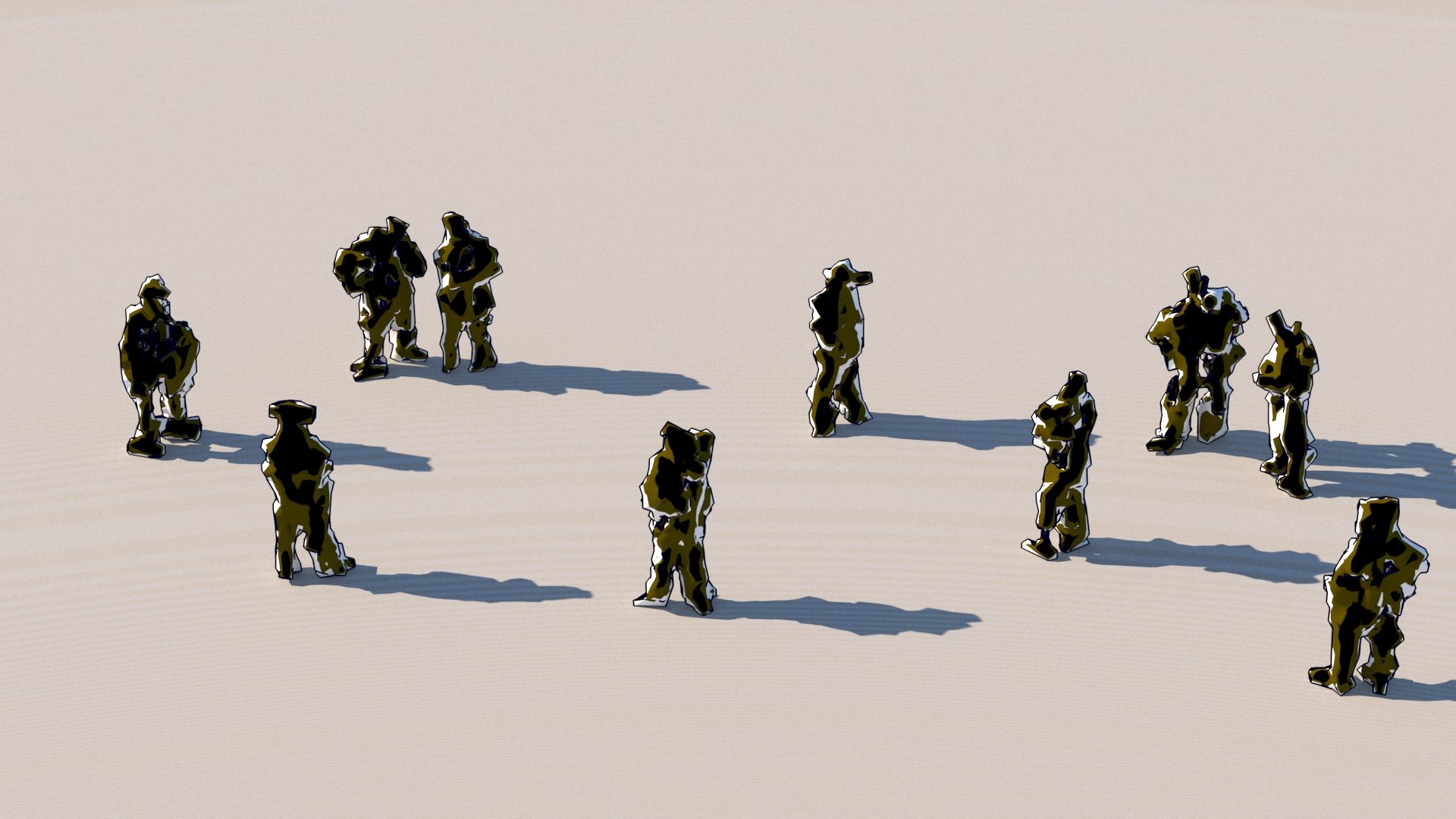 3D Crowd Model - TurboSquid 1686253