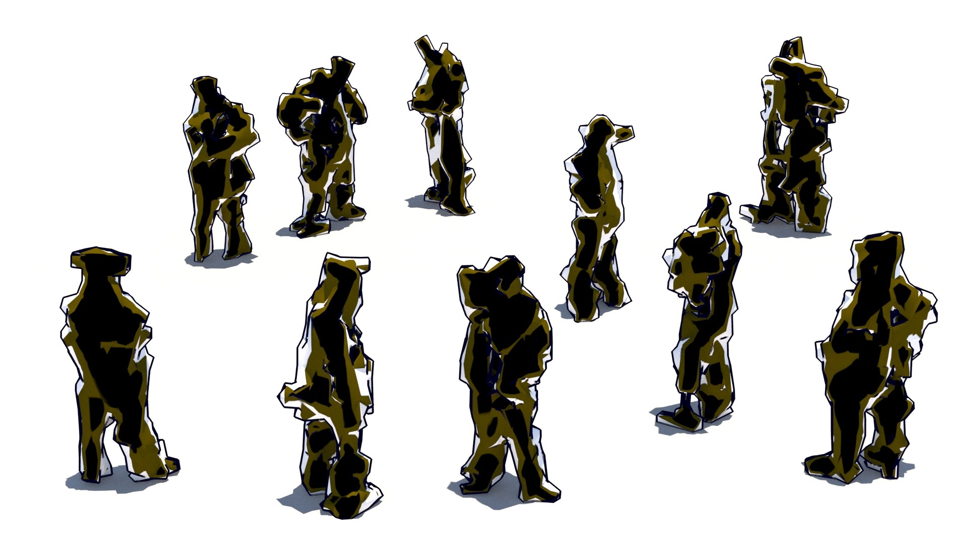 3D Crowd Model - TurboSquid 1686253