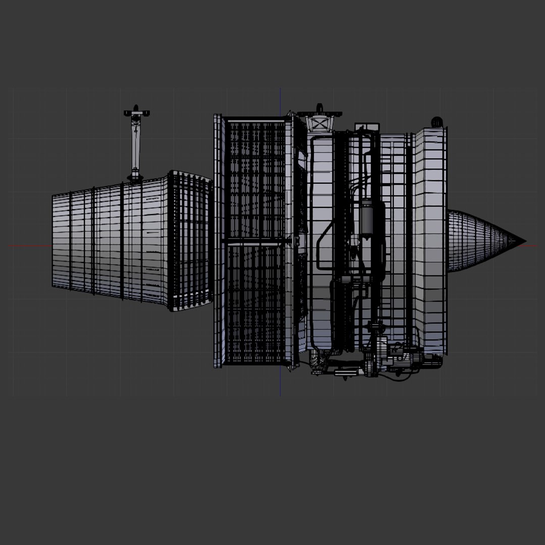 D-18t Turbofan Engine 3d Obj