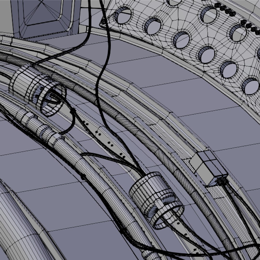 D-18t Turbofan Engine 3d Obj